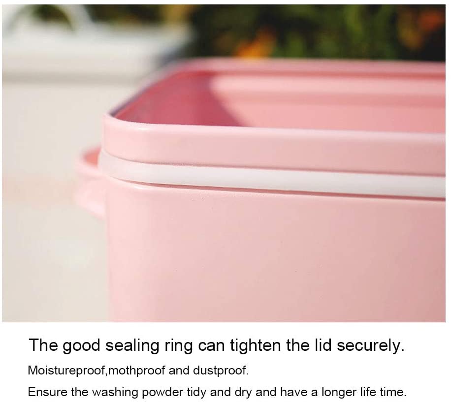 Baffect Home Laundry Powder Storage Tin with Scoop,3kg Metal Laundry ...