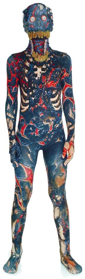 Morphsuits Official Burnt Zombie Jaw Dropper Kids Halloween Fancy Dress ...