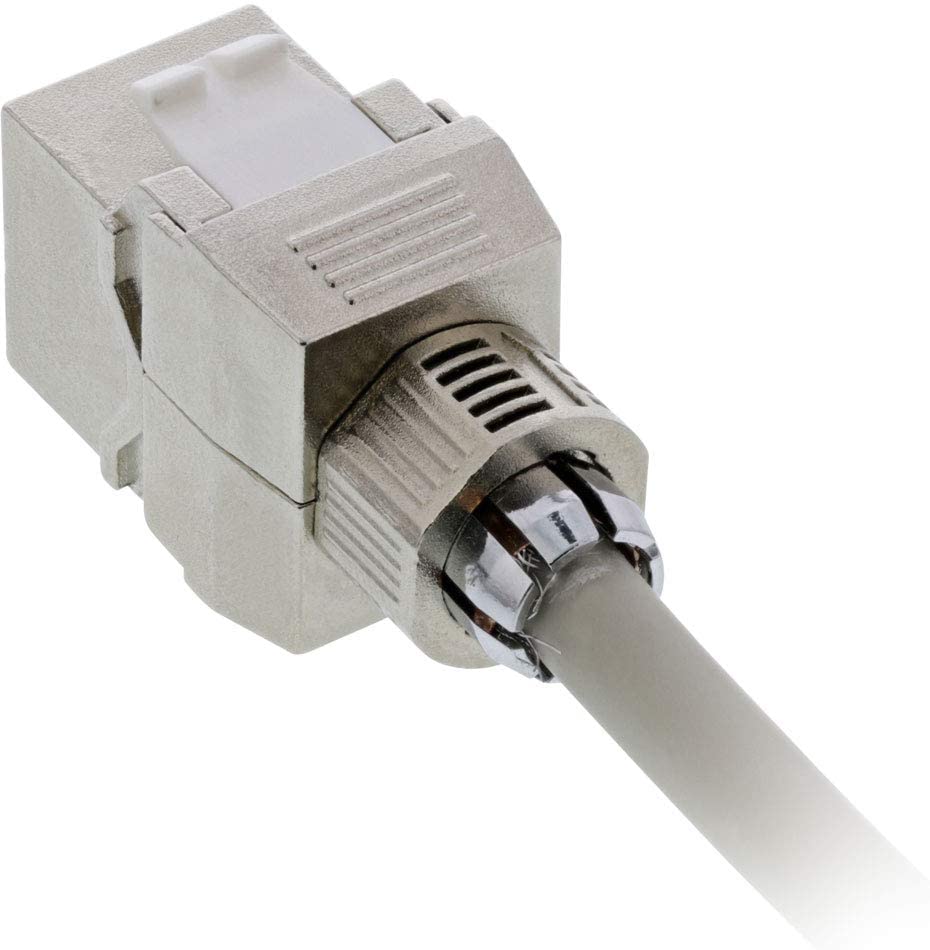 InLine® Keystone RJ45 Female/LSA Insert, SNAP-In, Cat.6a, Slim Design ...