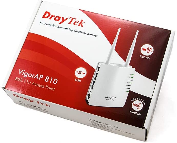 DrayTek Vigor AP810 Managed PoE Wireless Access Point, Business-Class ...