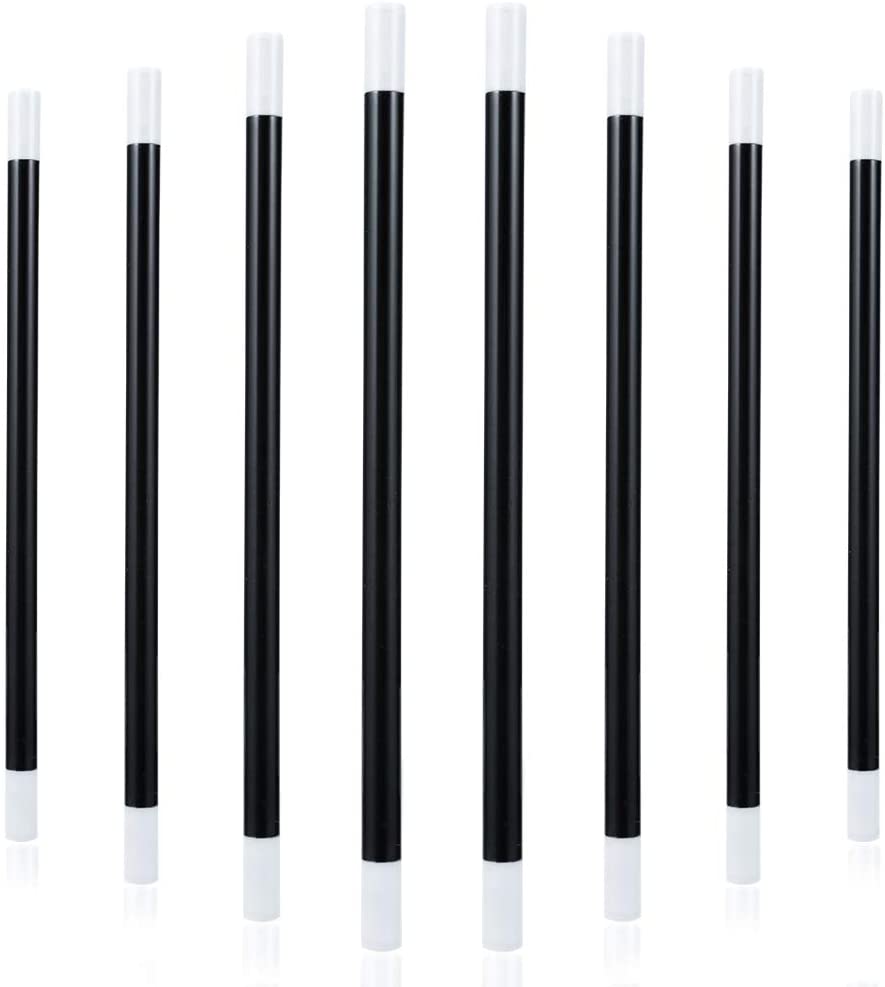 hugttt 16 Pack 10 Inches Plastic Magic Wand Black and White Spell ...