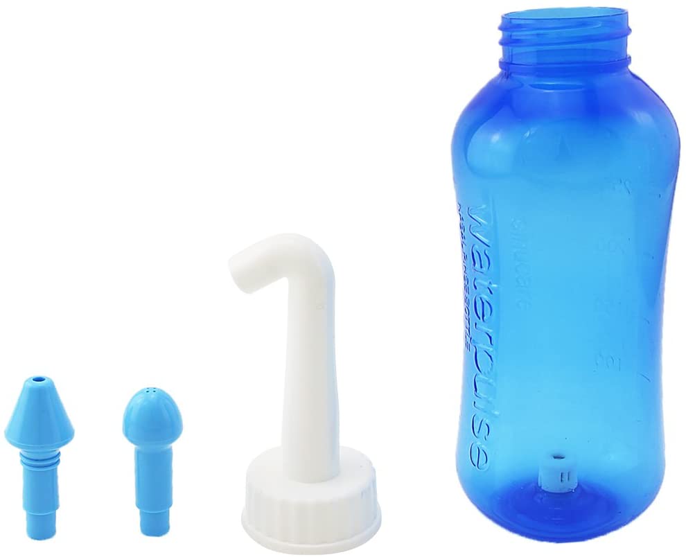 Neti Pot Sinus Rinse Kit, EZGO 300ml Waterpulse Nasal Rinse Bottle Set ...