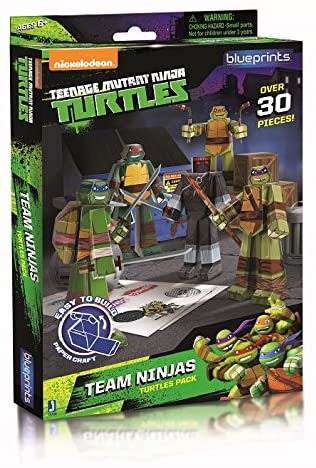 Teenage Mutant Ninja Turtles Papercraft Team Turtle Pack – BigaMart