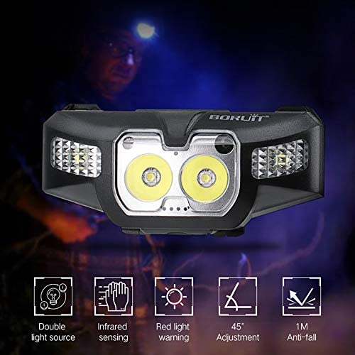 BESTSUN 1000 Lumens LED Head Torch Rechargeable, Red Light Head Torches ...