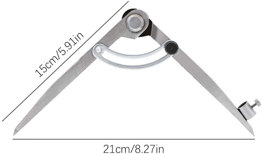 Bohoman Professional Woodworking Compass with Wing and Pencil Holder,8 ...