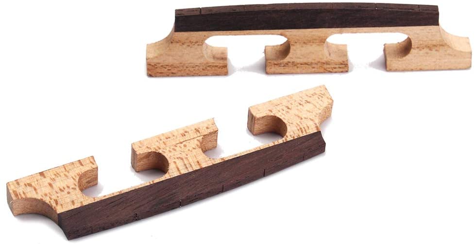 HEALLILY 2 Piece Banjo Bridge for 6 Strings for Guitar Banjo ...