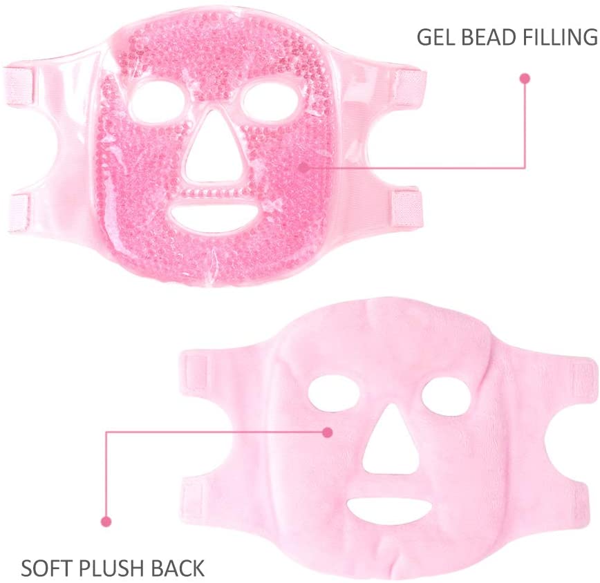 NEWGO®Cooling Face Mask Reusable Hot Cold Therapy Cold Mask for Face ...
