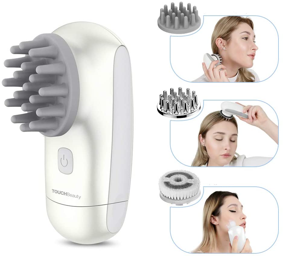 TOUCHBeauty 2 in 1 Scalp Massager Sonic Vibrating Scalp Massage Device ...