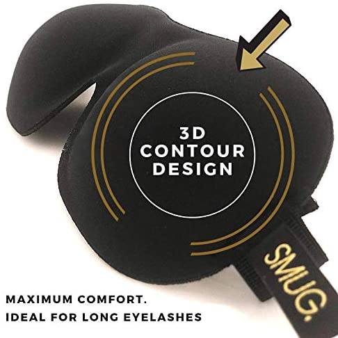 SMUG Blackout Sleep Mask & Eye Mask with Storage Bag | Eyelash ...
