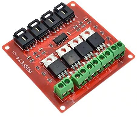 TECNOIOT 2pcs Four Channel 4 Route MOSFET Button IRF540 V4.0 + MOSFET ...
