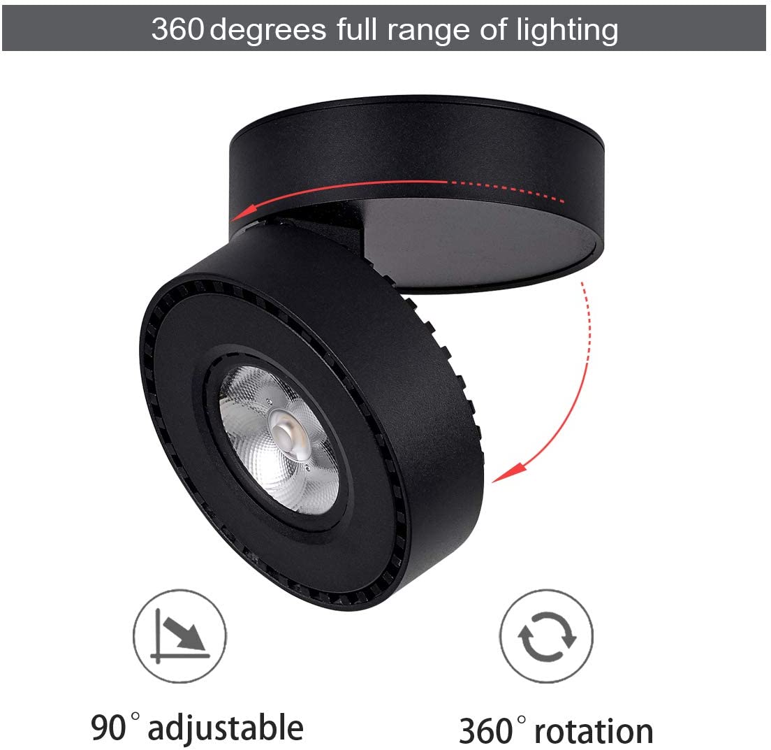 Dr Indoor 12W LED Adjustable Ceiling Spots Ceiling lamp Ceiling Light ...
