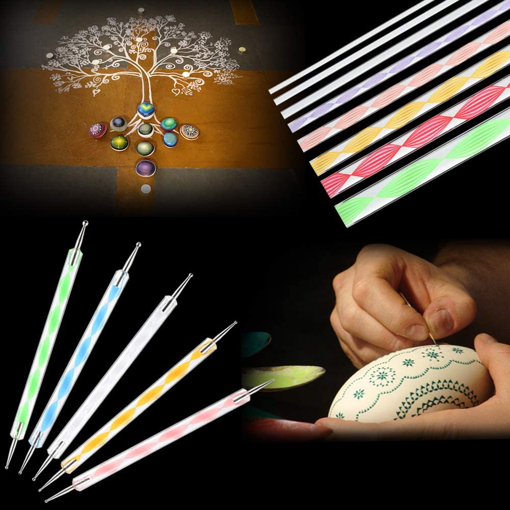 Cizen 29 Pieces Rock Painting Tools for Mandala Rock Painting, Polymer ...