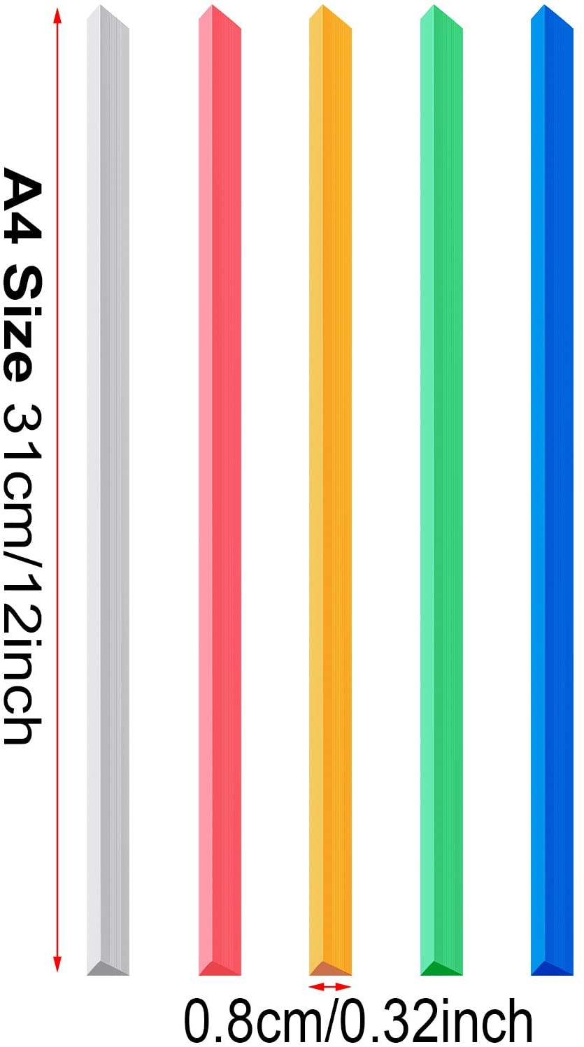 30 Pieces Binding Bars Slide Grip Binding Bars for Office School Report ...