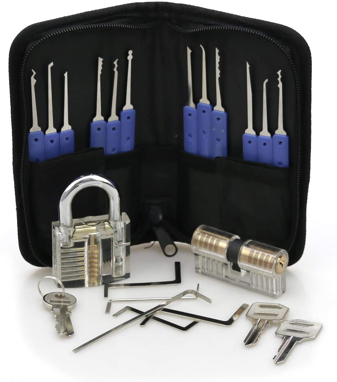 17 Piece Lock Pick Set Lock Picking Training Set Lock Picking Tools