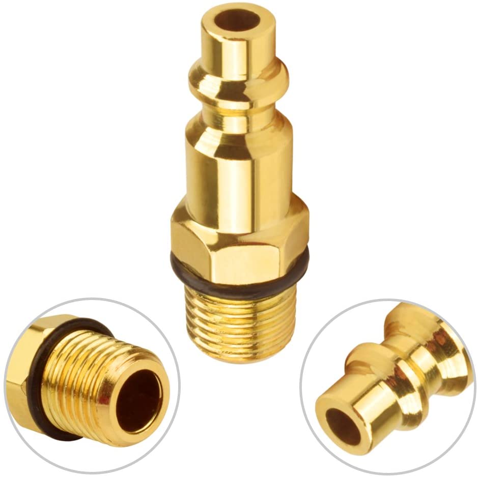 Air Coupler and Plug Kit 1/4 NPT Air Fittings Astarye 12 Pieces ...