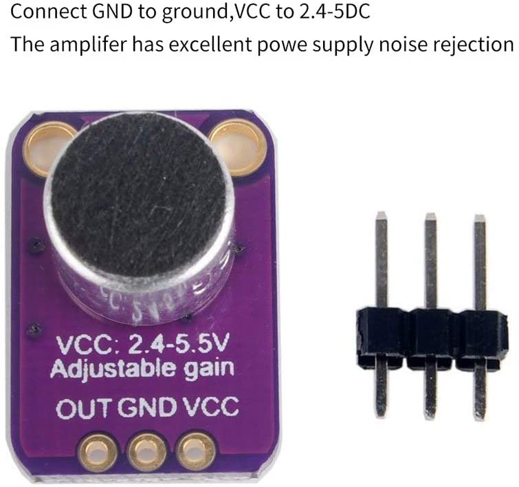 Innovateking-EU 3pcs Electret Microphone Amplifier MAX4466 Module ...