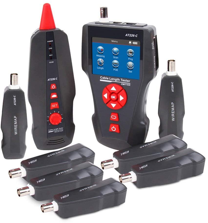 KOLSOL Network Cable Tester, AT226-C LAN Network Cable Tester for RJ45 ...