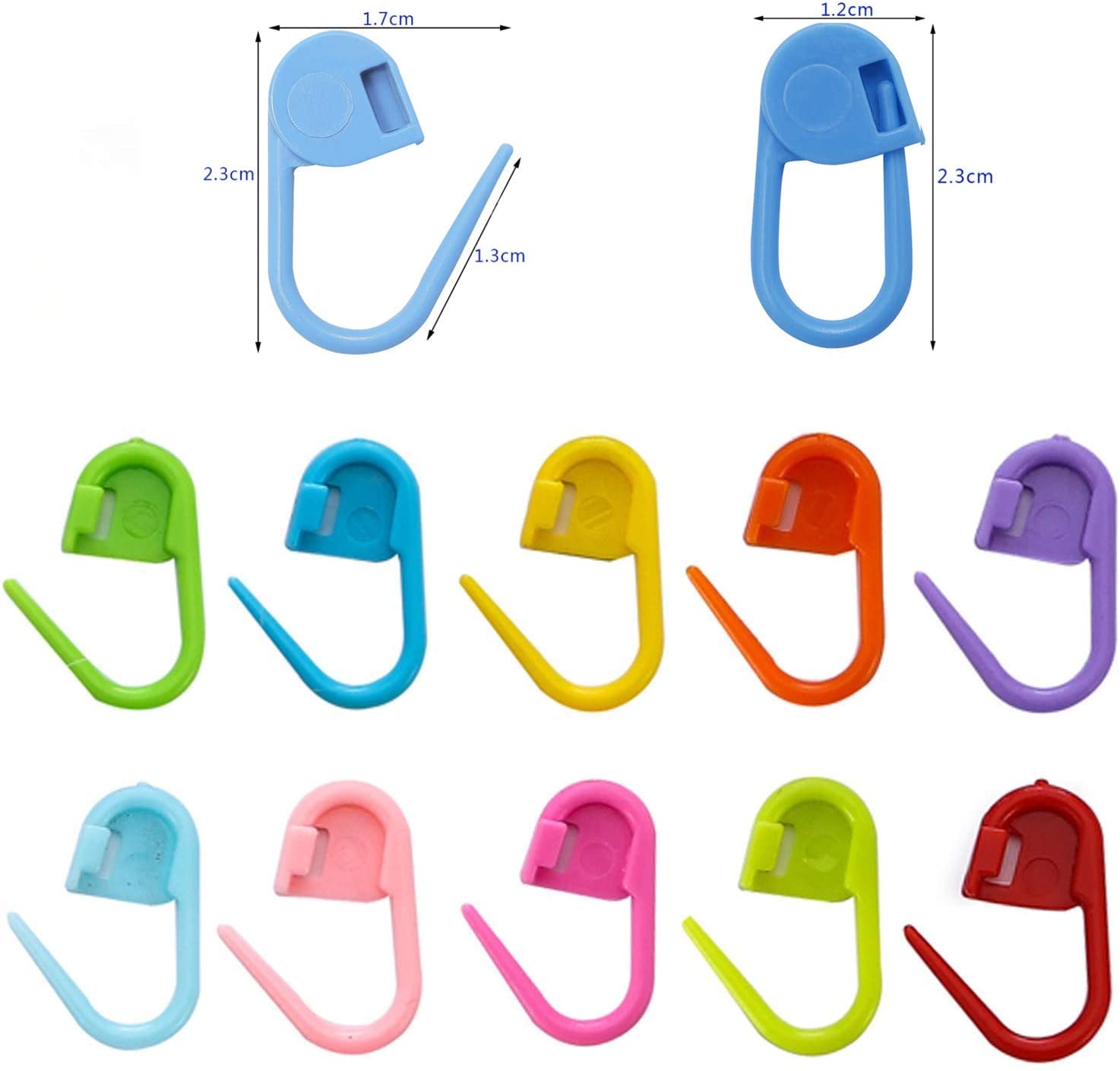 Locking Stitch Markers,150 Pieces Knitting Crochet Locking Stitch ...