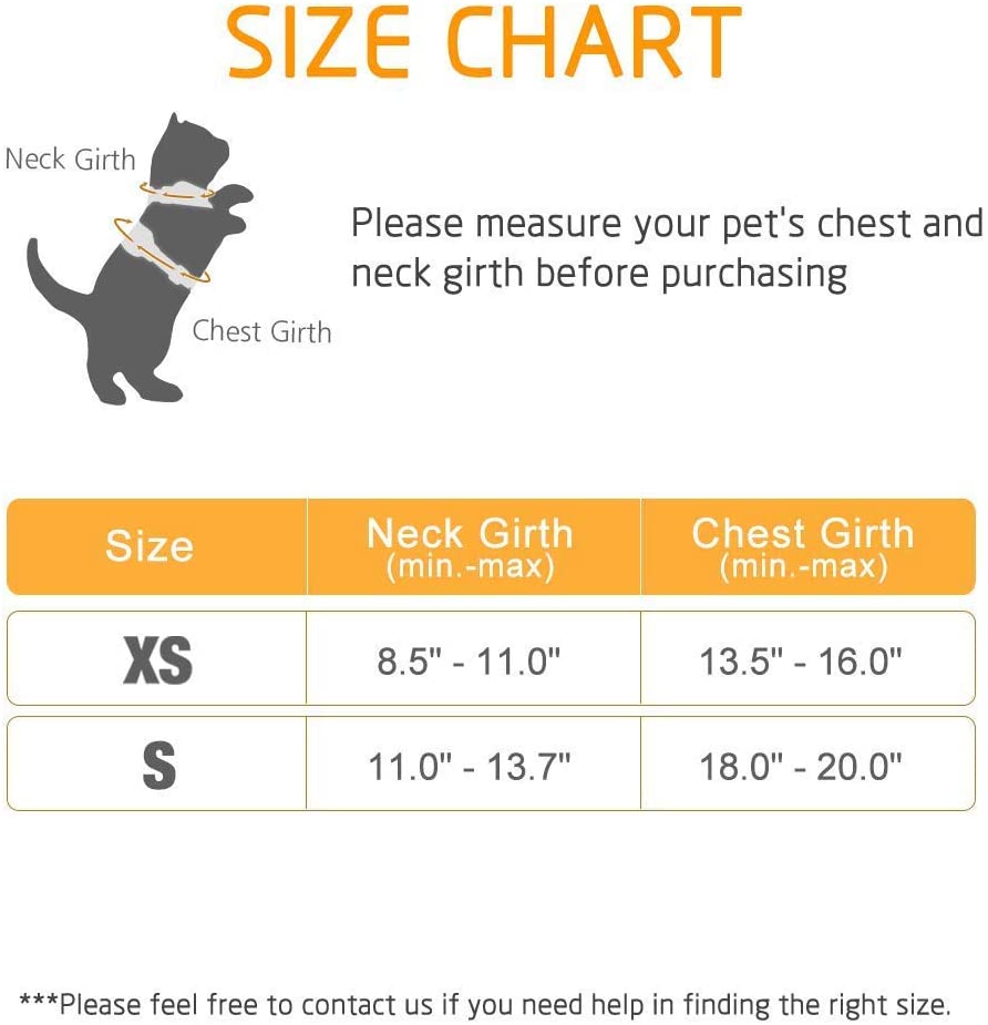 rabbitgoo Cat Harness and Leash Set for Walking Escape Proof with Leash ...