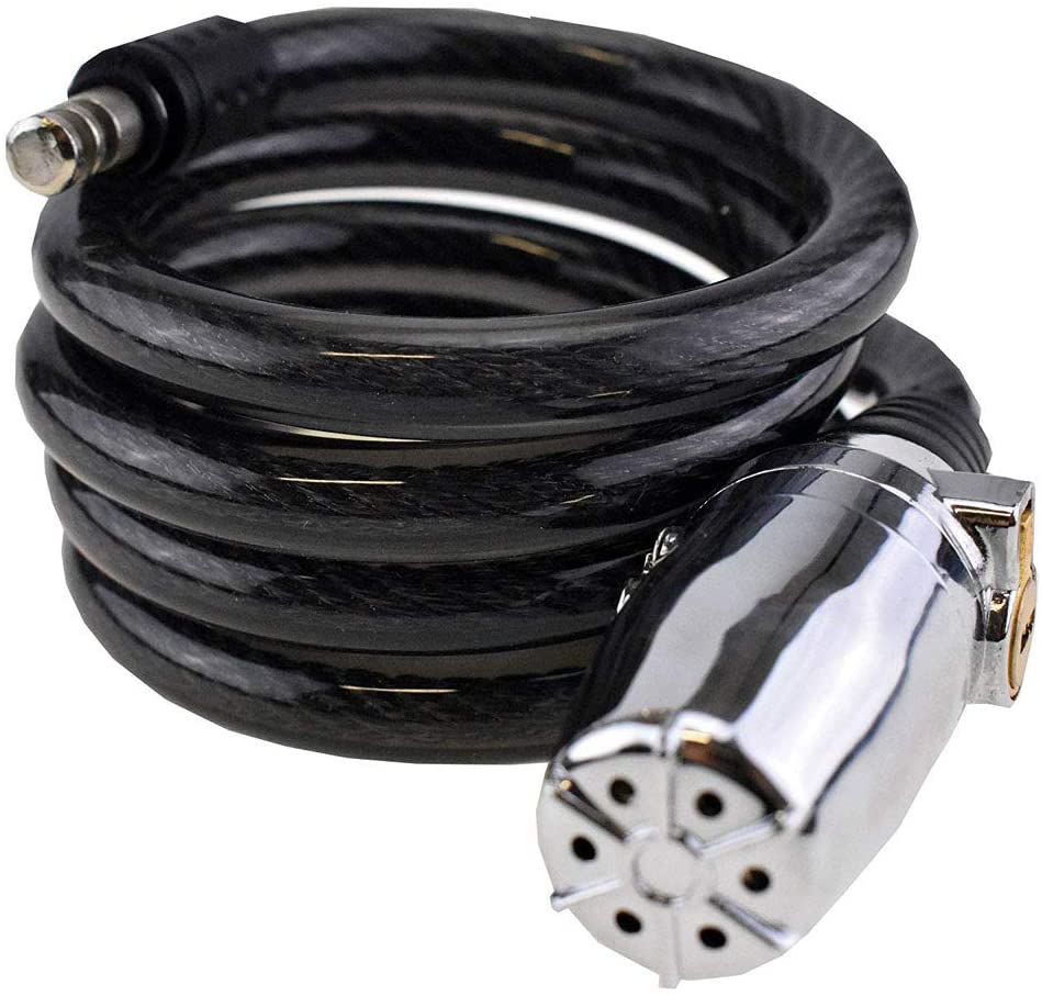Anti-Theft Reinforced Safety Power Lock with 110dB Alarm 80/2cm – BigaMart
