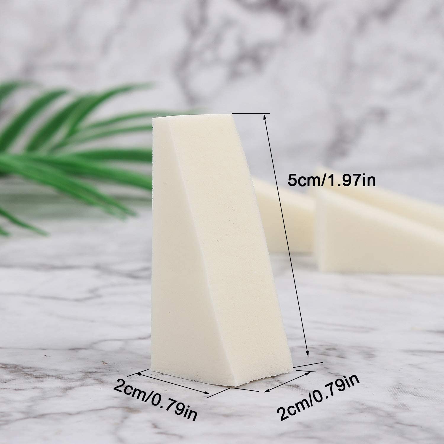 Tugaizi 70 Pcs Nail Art Sponges,Triangle Make Up Wedges Cosmetic Sponge ...