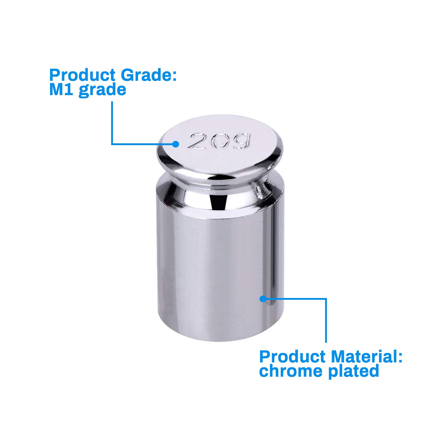 Calibration Weights, 1g 2g 5g 10g 20g Calibration Gram Scale Weight Kit ...