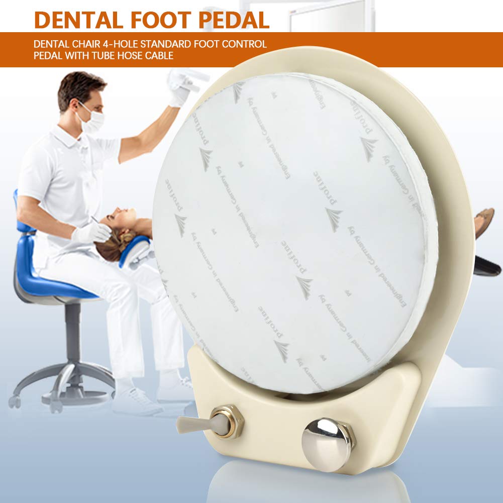 Dental Foot Pedal, Dental Chair 4-Hole Standard Foot Control Pedal with ...