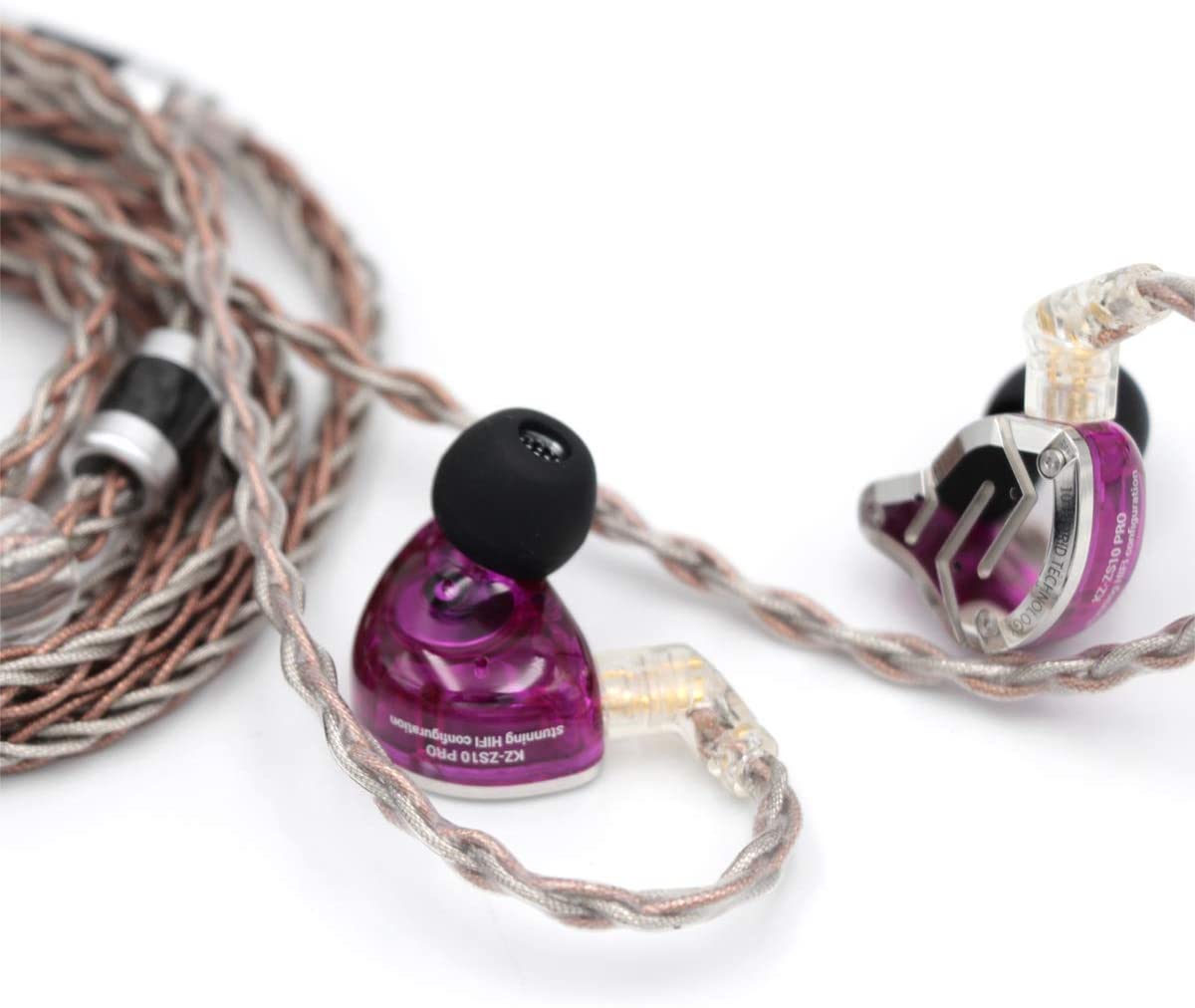 TRIPOWIN C8 8-Core Silver Copper Foil Braided Earphone Upgrade Cable ...