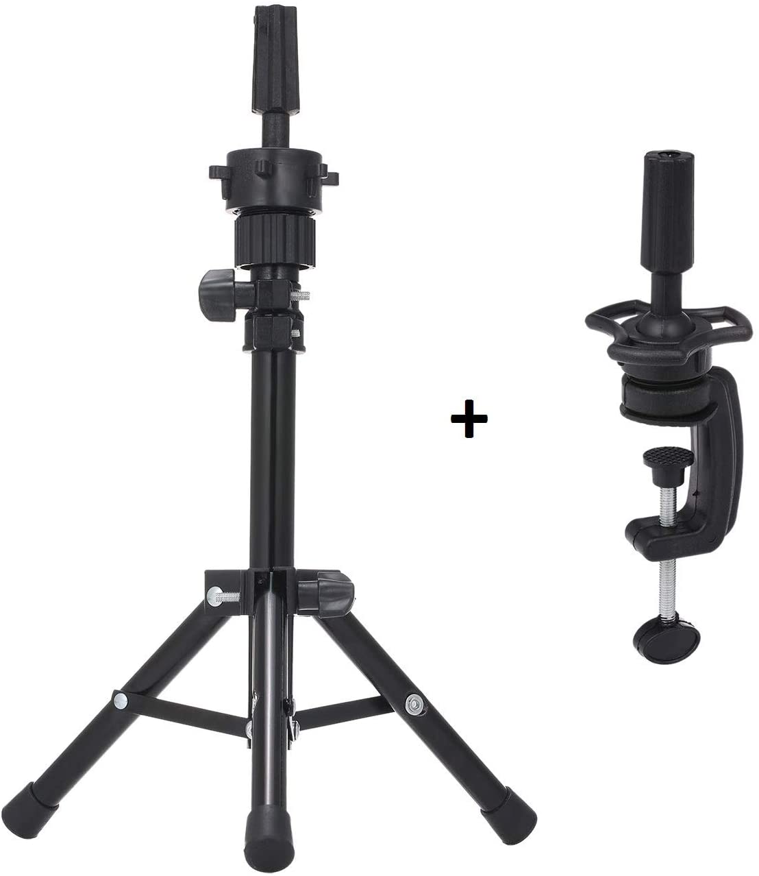 Anself Tripod Stand Holder for Training Head, Hairdressing Mannequin ...