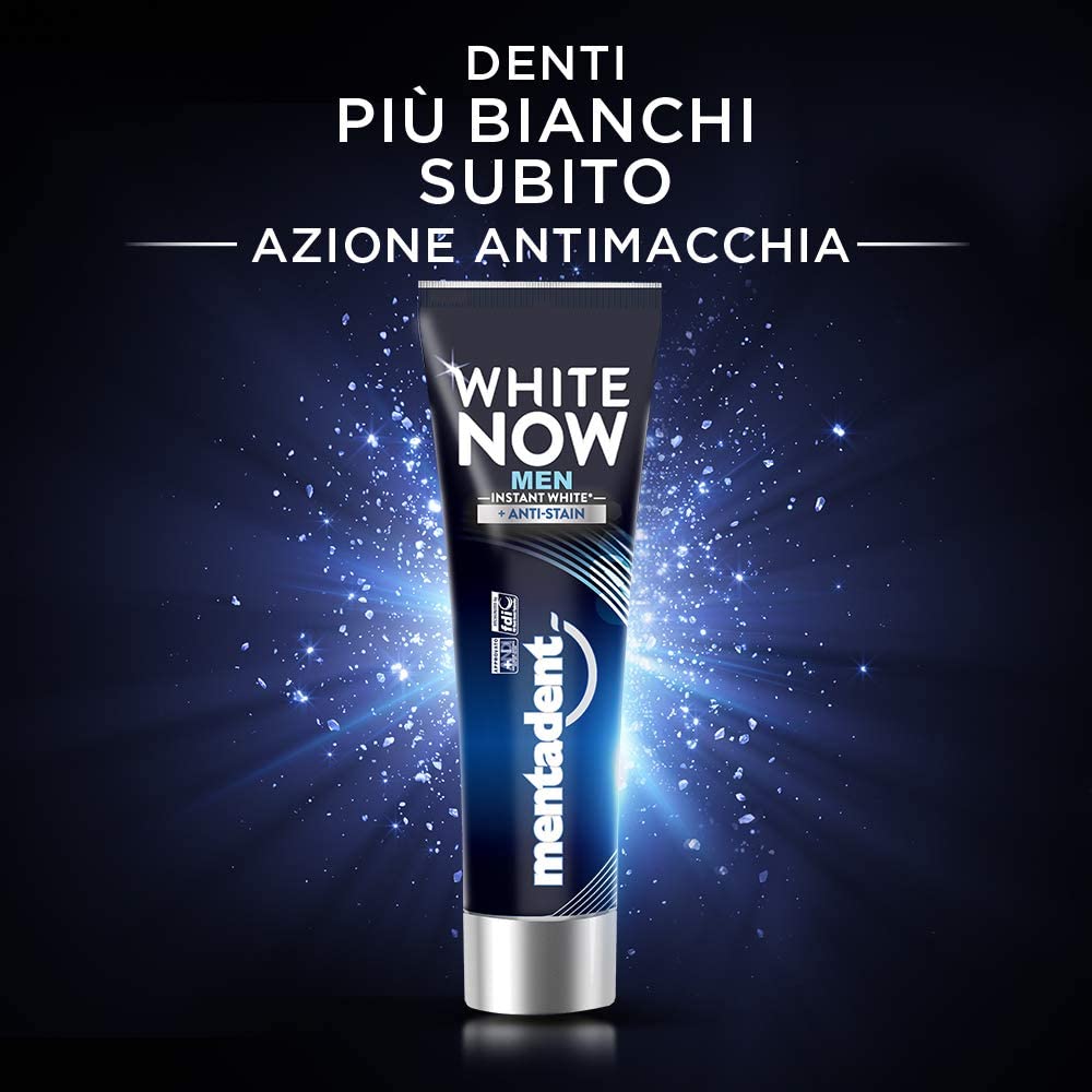 Mentadent White Now Men Whitening Toothpaste 75ml – BigaMart
