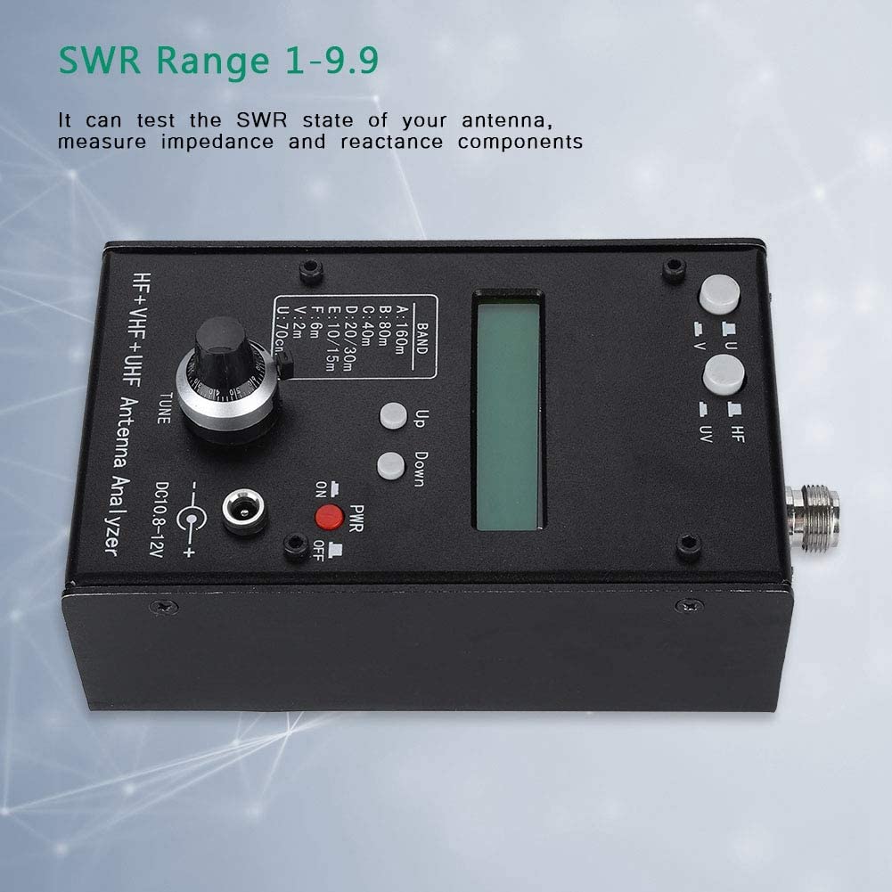 SWR Antenna Analyzer AW07A HF VHF UHF Antenna Meter Tester SWR & RF ...