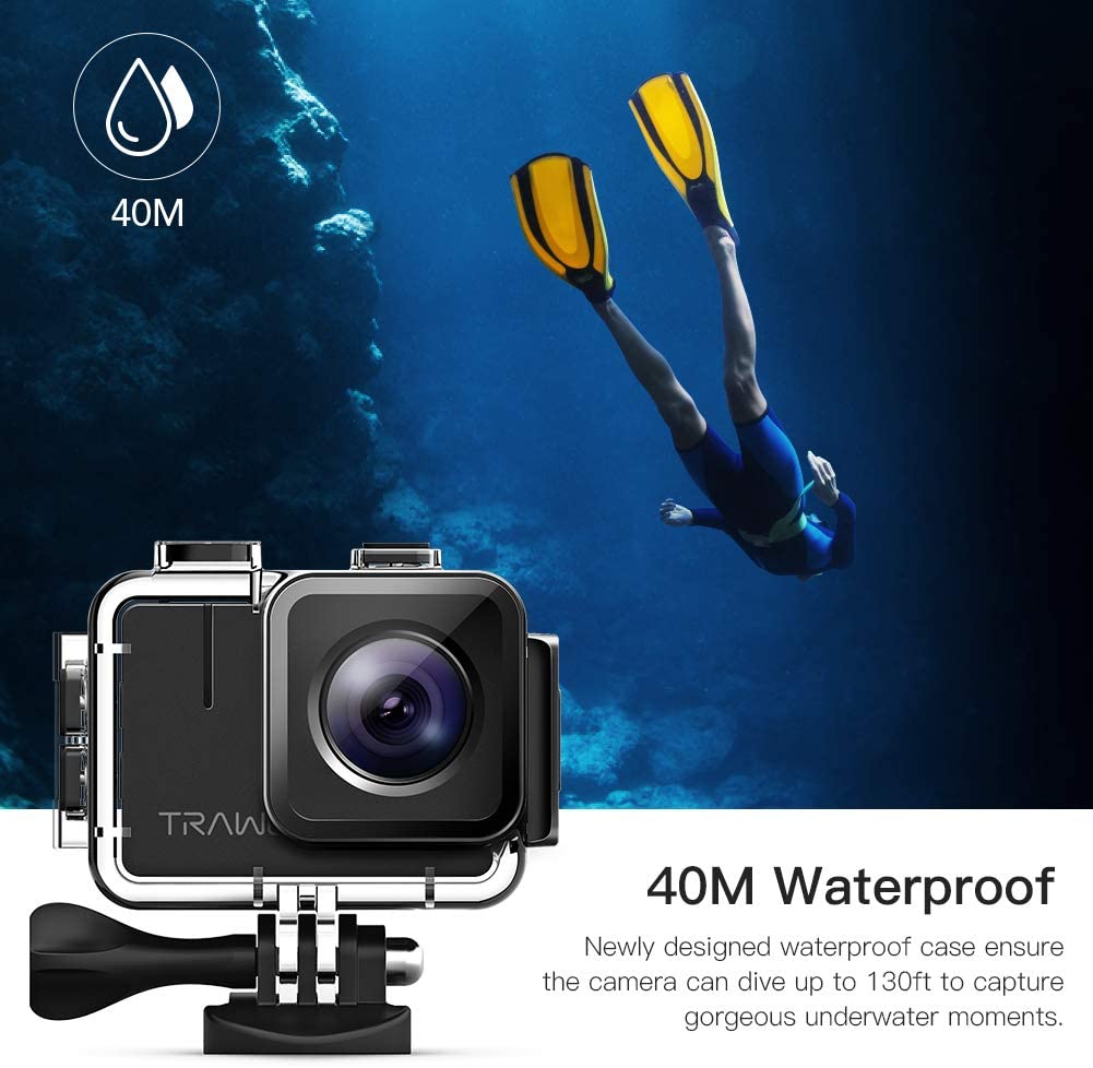 APEMAN A100 Sports Camera, 4K/50fps Wi-Fi 20MP Digital Action Camera ...