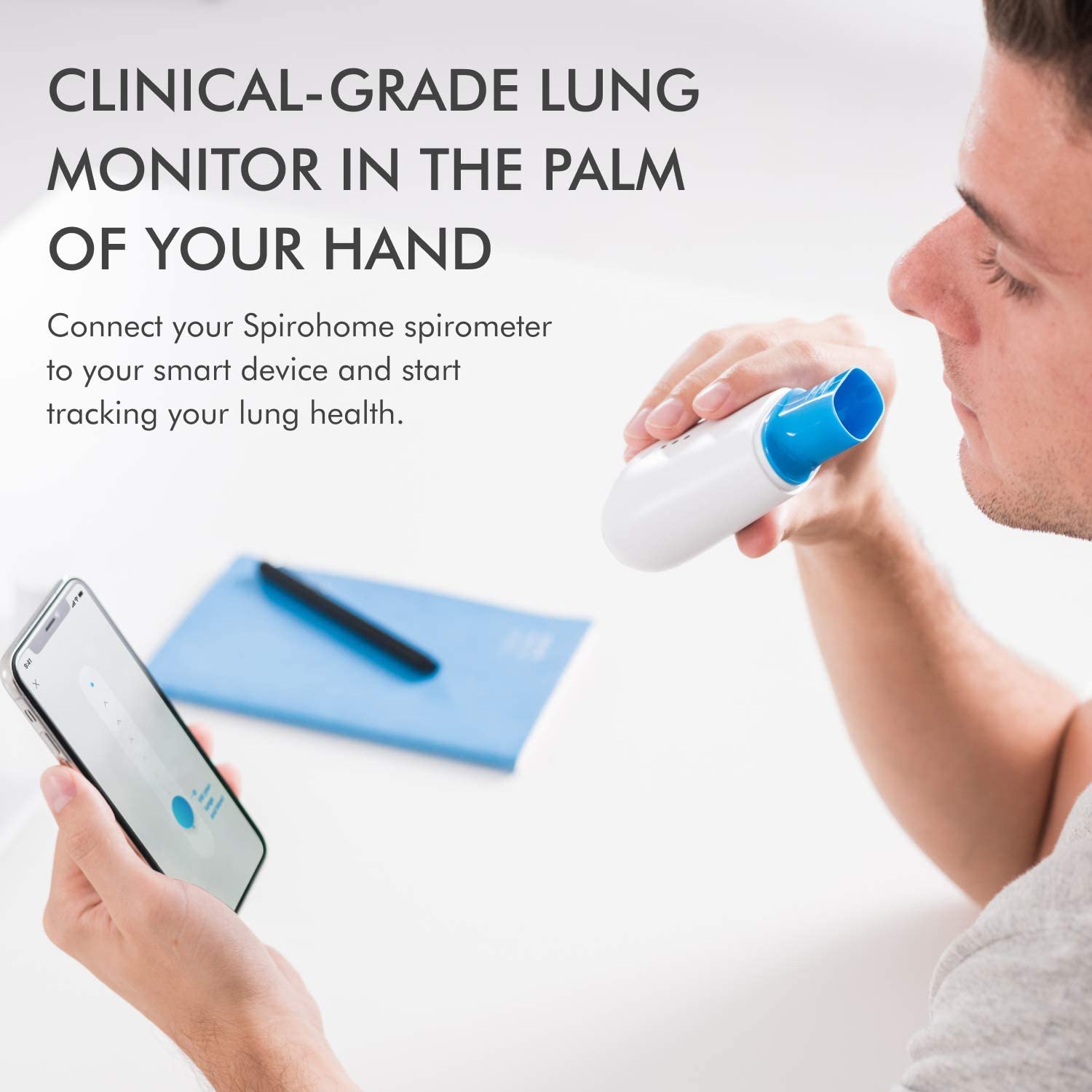 Spirohome Personal Spirometer, World’s First Personal Ultrasonic ...
