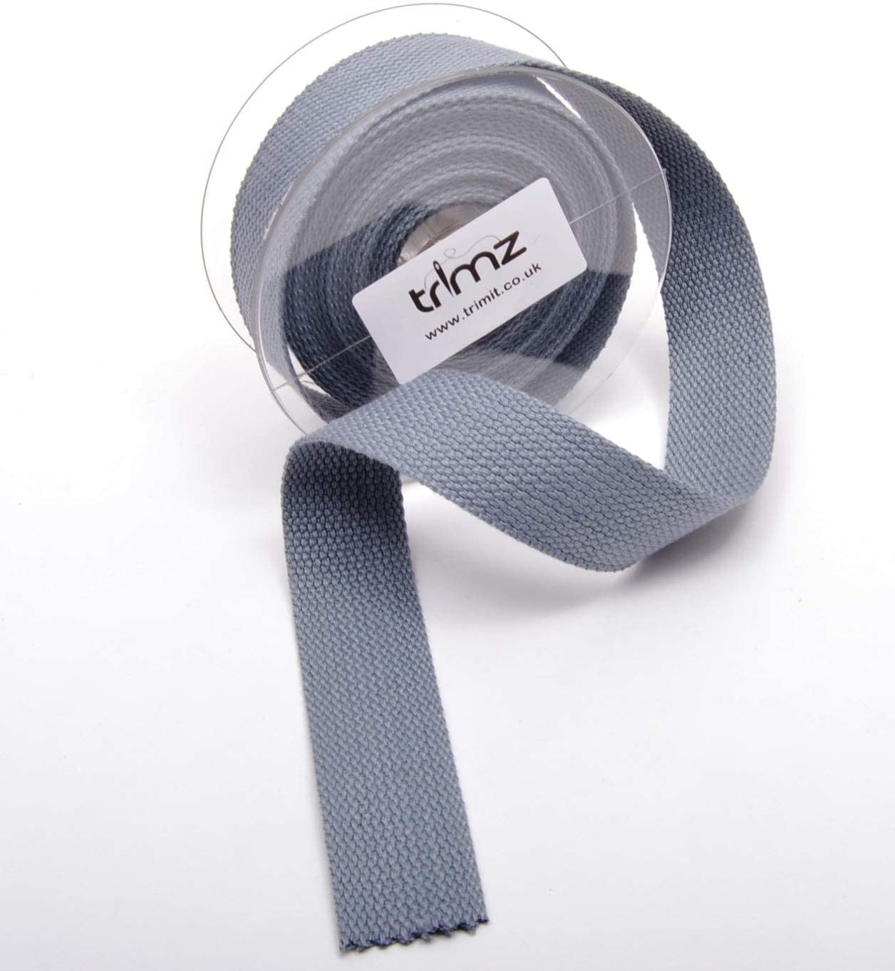 Trimz Webbing, Cotton, Grey, 5m x 30mm – BigaMart