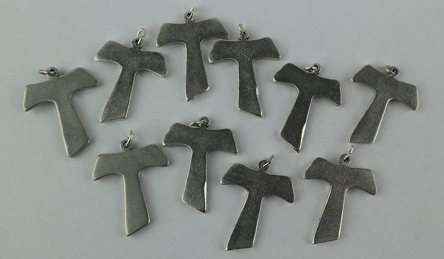 Silver Plated Tau cross Pendant – Franciscan Tau Cross – Charms for DIY ...