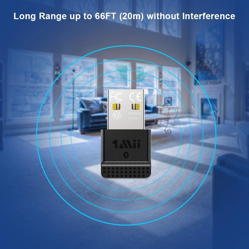 1Mii Bluetooth USB Adapter for PC Laptop Desktop Computer, Bluetooth ...