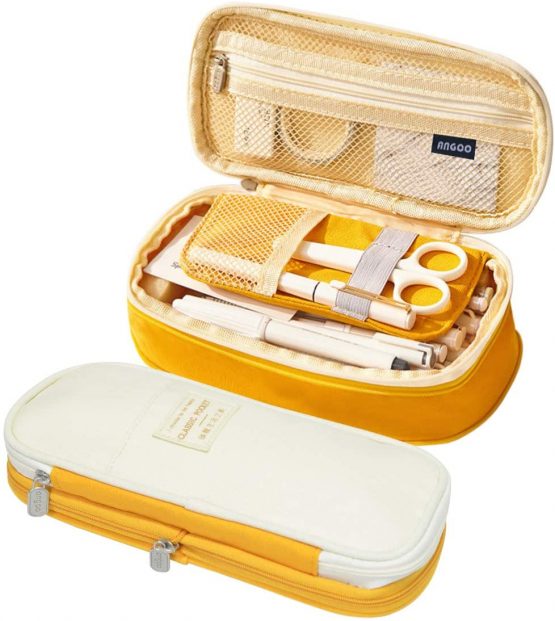 Coolzon Expandable Pencil Case, Large Capacity Pencil Cases Pen Bag ...