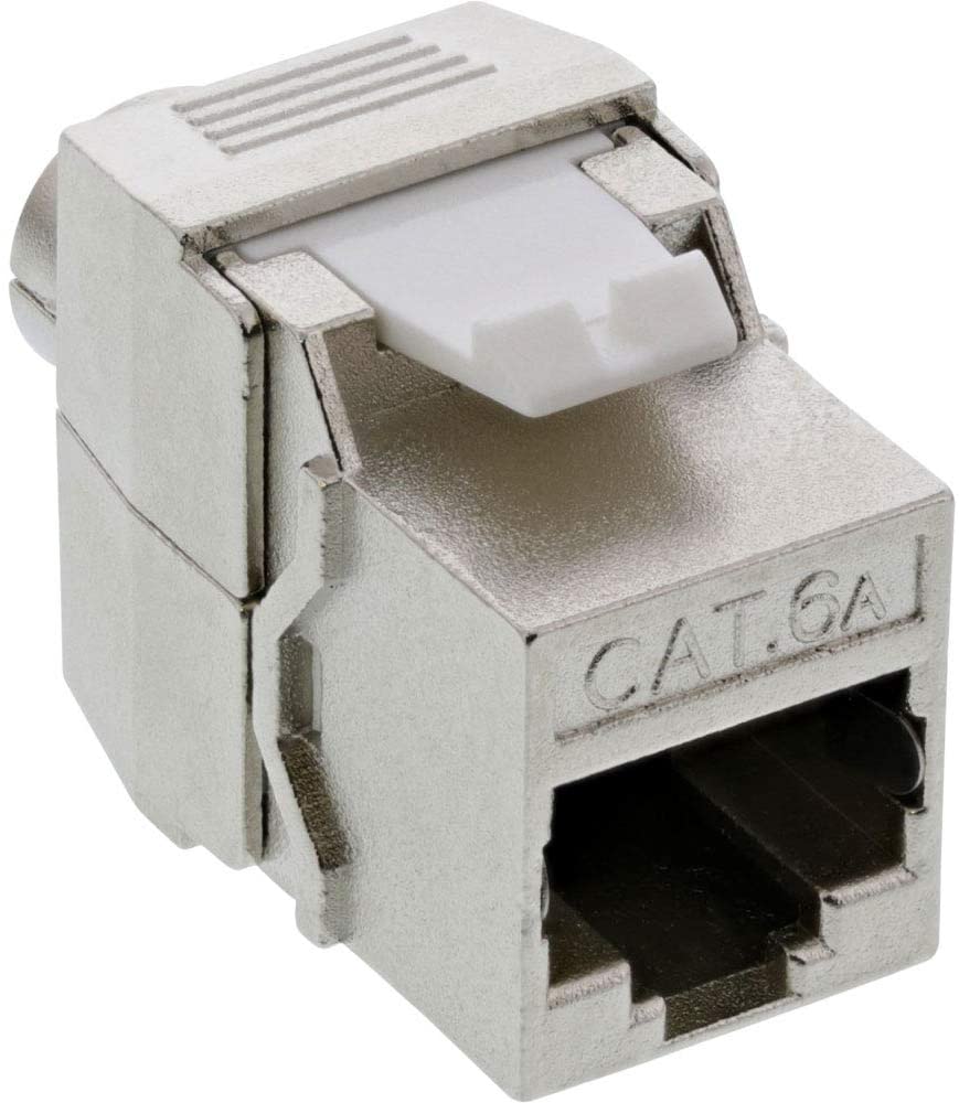 InLine® Keystone RJ45 Female/LSA Insert, SNAP-In, Cat.6a, Slim Design ...