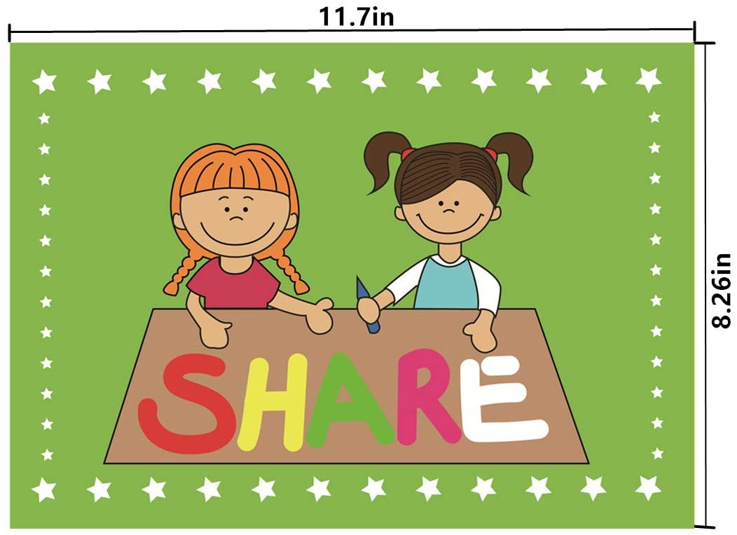 SANCENT 9 good habits polite class rules signs & educational posters ...