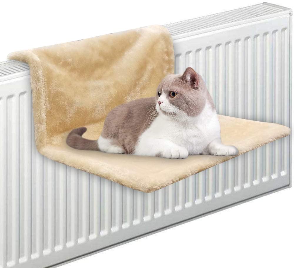 PAWISE Cat Dog Puppy Warm and Cosy Pet Radiator Bed Warm Fleece Beds ...
