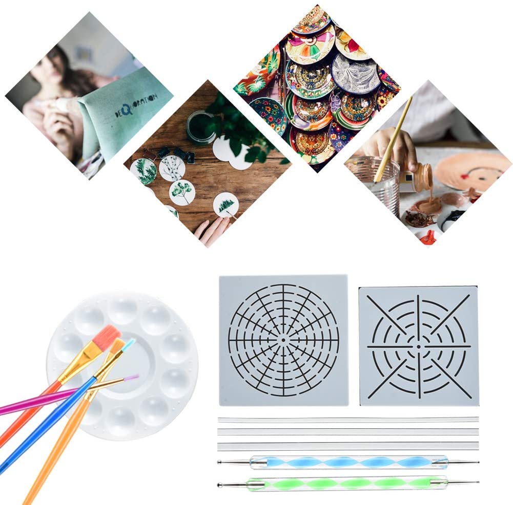 Cizen 29 Pieces Rock Painting Tools for Mandala Rock Painting, Polymer ...