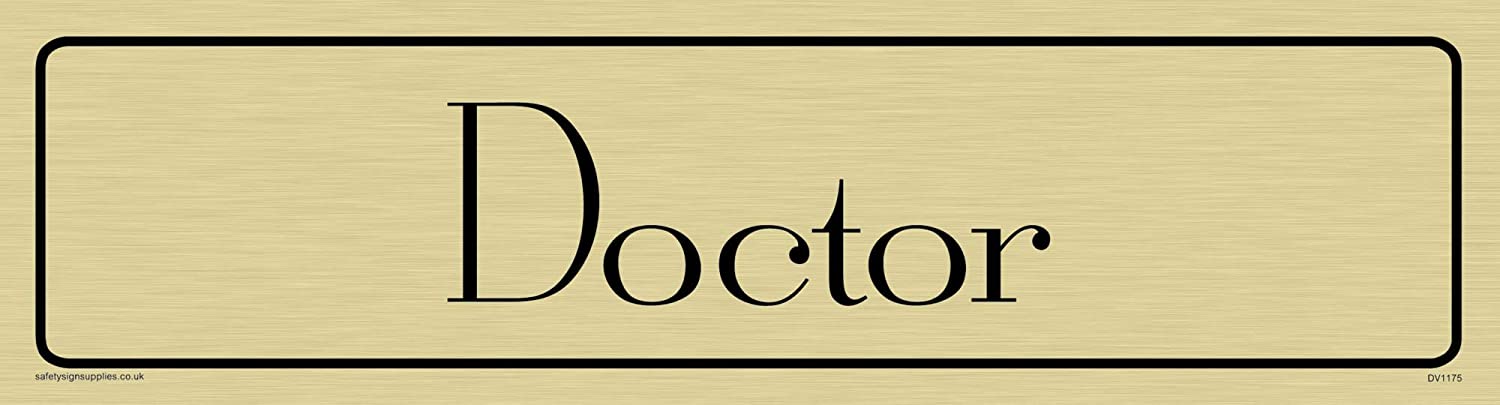 Viking Signs DV1175-L26-GV”Doctor” Door Sign, Antique Roman Font, Vinyl ...