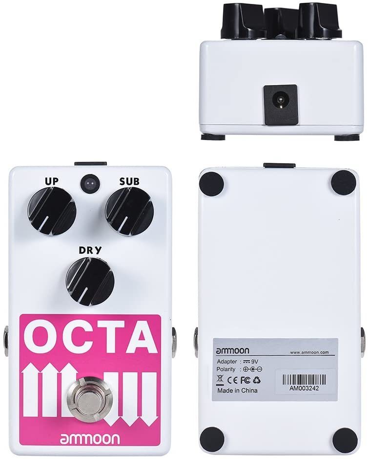 ammoon Octave Pedal OCTA Electric Guitar Precise Polyphonic Octave ...