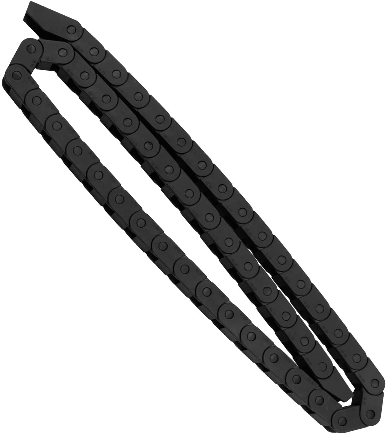 NATEE 10X10mm 1M Length Black Plastic Flexible Drag Chain Cable Wire ...