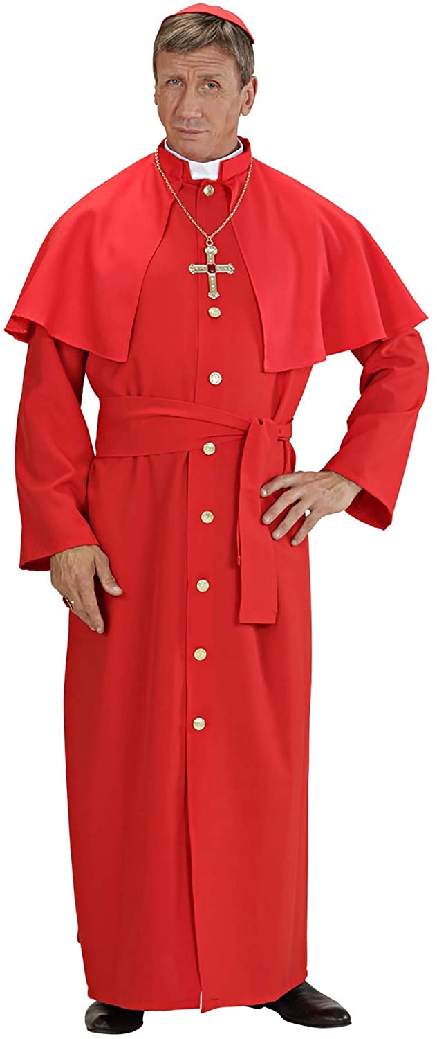 Cardinal Red Costume Small for Holy Pope Vicar Priest Church Fancy ...
