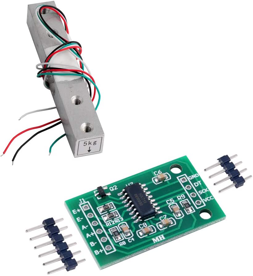 DIYmalls Load Cell 5kg Weight Sensor Electronic Kitchen Scale + HX711 ...