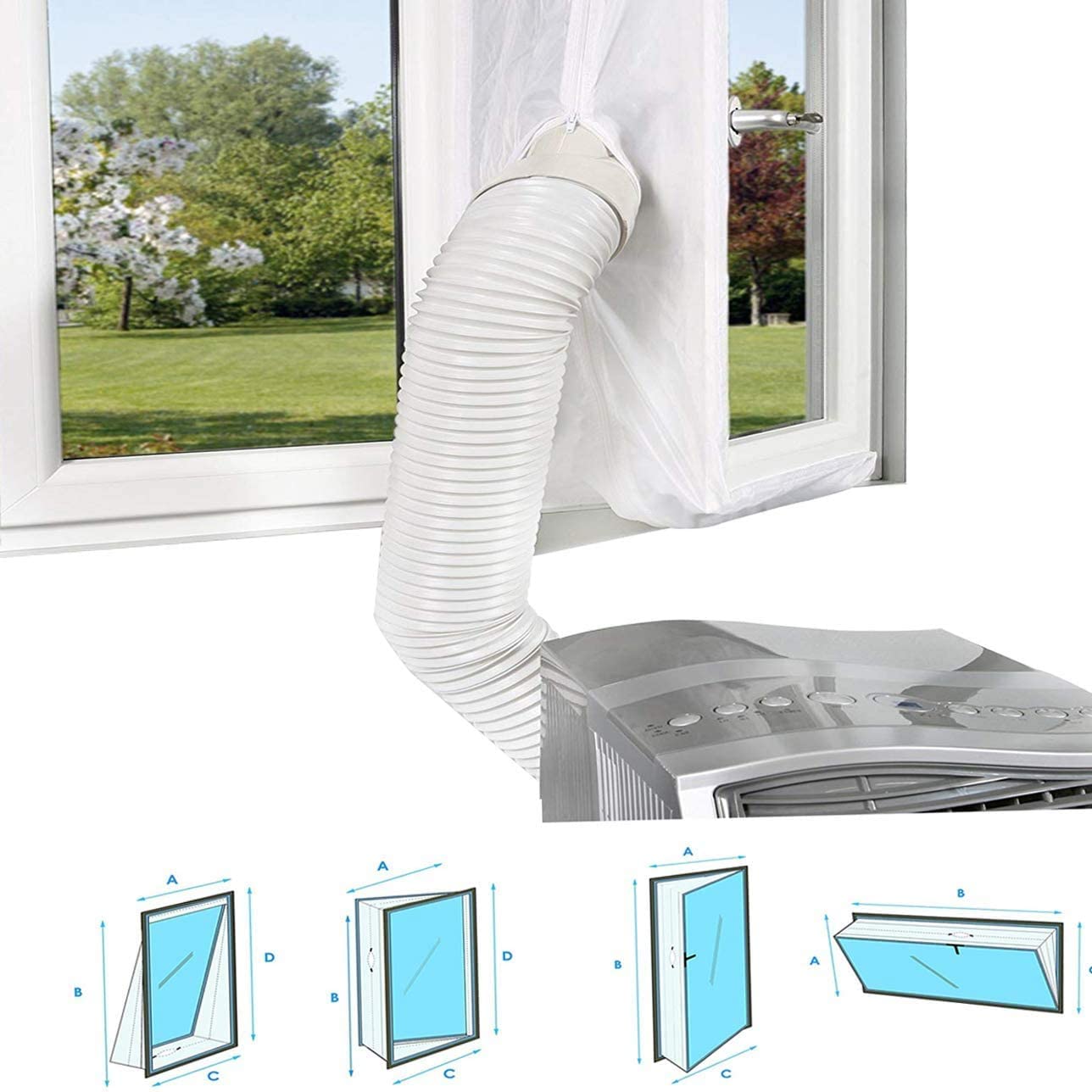 400mm Airlock Window Seal for AC Unitm, Universal Window Seal for ...