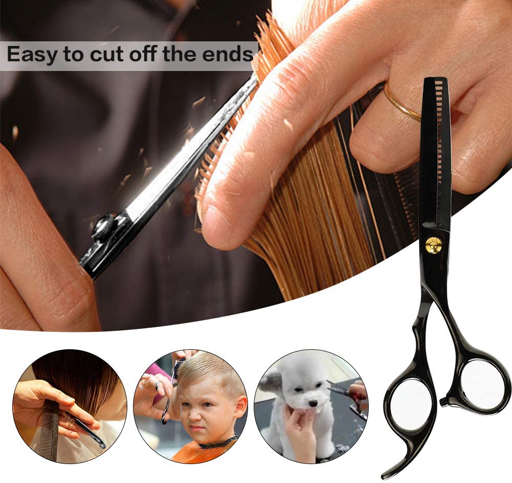 Lzfitpot Hairdresser Scissors Set Hair Thinning Scissors Hairdressing ...