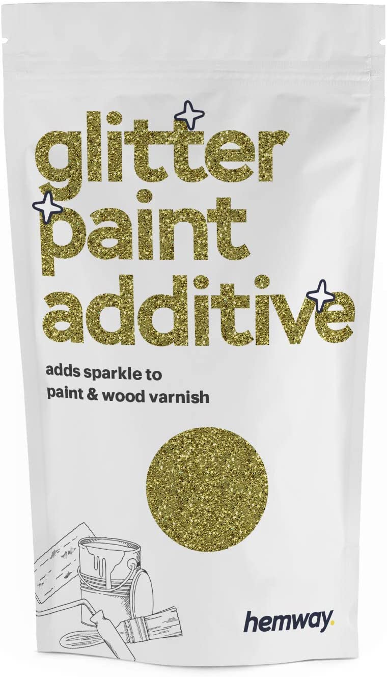 Hemway Sand Gold Glitter Paint Additive 100g / 3.5oz for Acrylic Latex ...