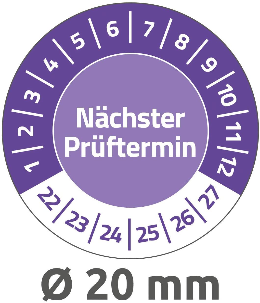 AVERY Zweckform 6987-2022 Test Badges Next Test Date 2022-2027 (Durable ...